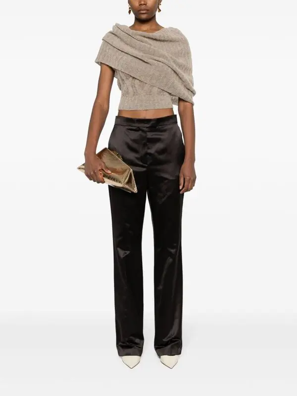 Fendi Bootcut Satin Trousers