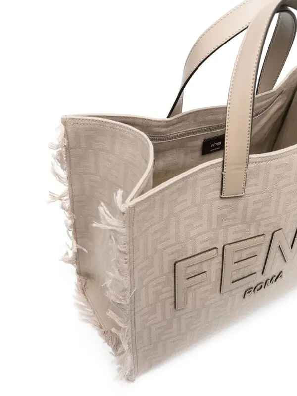 Fendi Large Ff Jacquard Tote