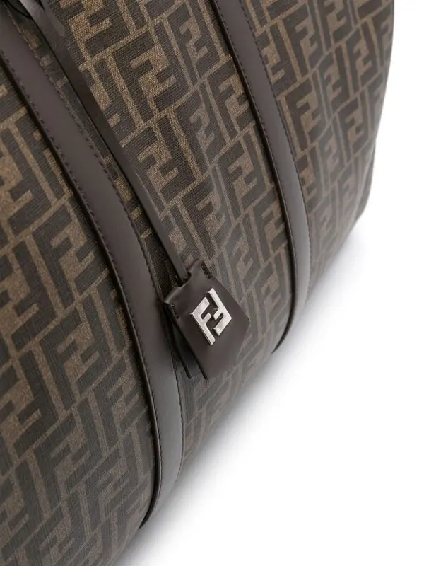 Fendi Large Ff Duffle Bag - Brown