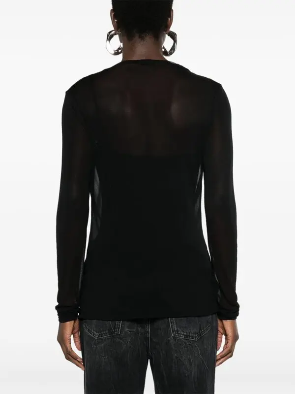 Givenchy Mesh Wrap Blouse