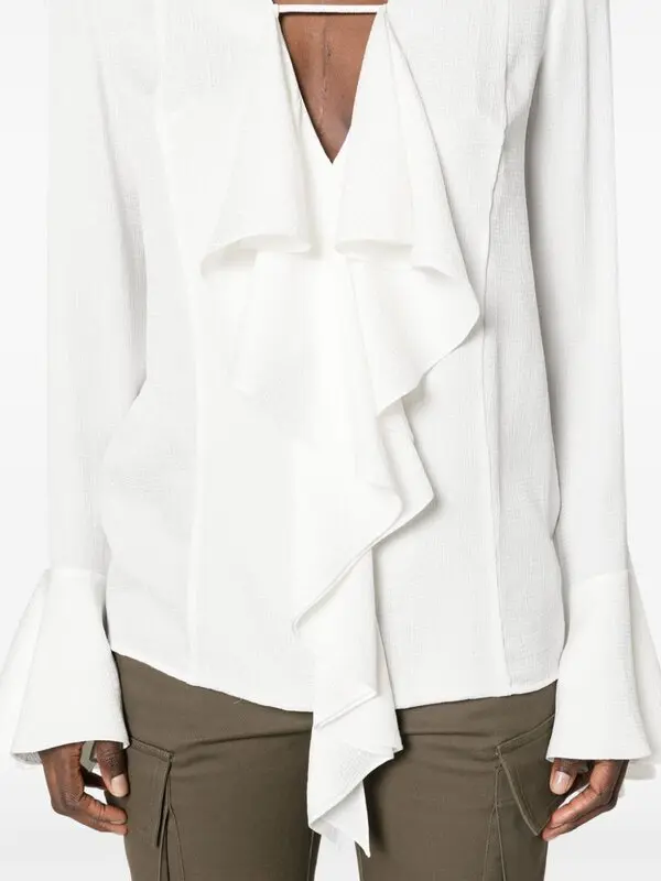 Givenchy 4g-jacquard Silk Blouse