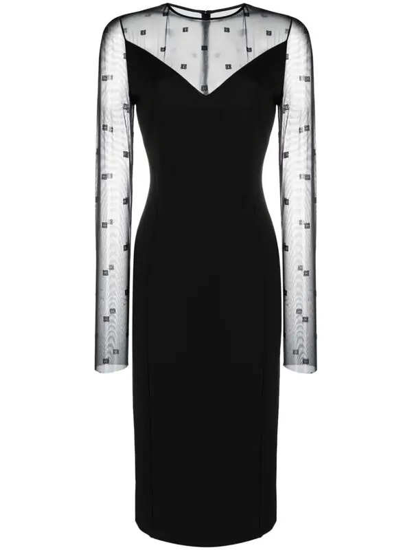 Givenchy Logo-jacquard Midi Dress