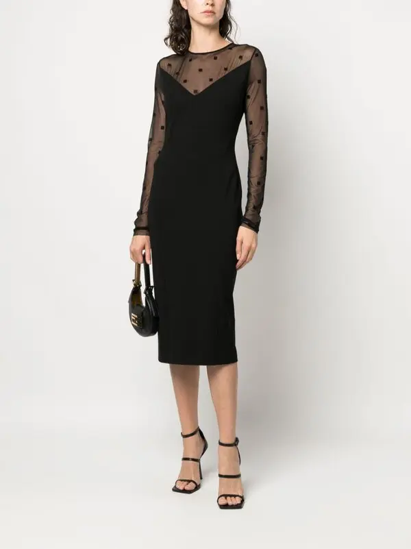 Givenchy Logo-jacquard Midi Dress