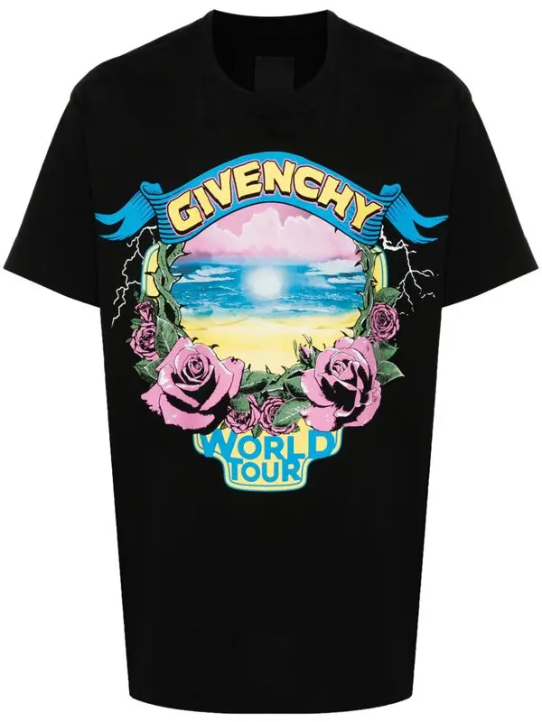 Givenchy World Tour Oversized T-shirt In Cotton
