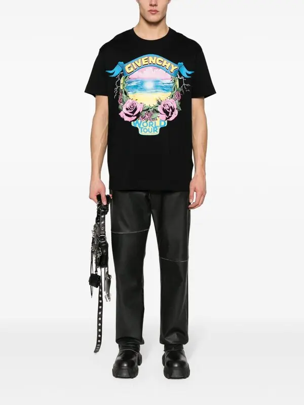 Givenchy World Tour Oversized T-shirt In Cotton