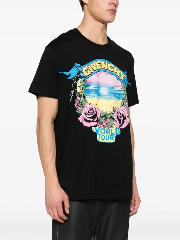 Givenchy World Tour Oversized T-shirt In Cotton