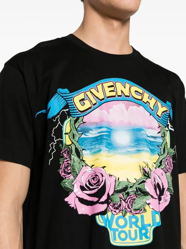 Givenchy World Tour Oversized T-shirt In Cotton