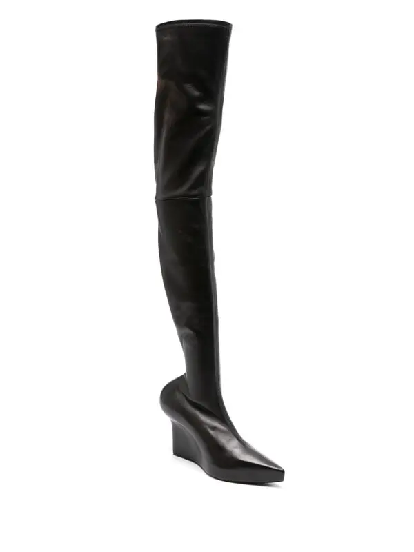 Givenchy 80mm Leather Thigh-high Boots