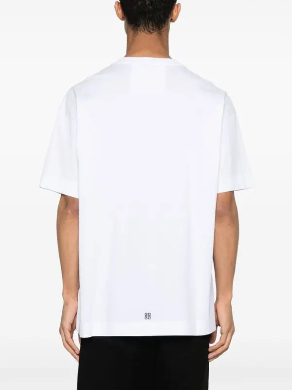 Givenchy Crest T-shirt In Cotton - White