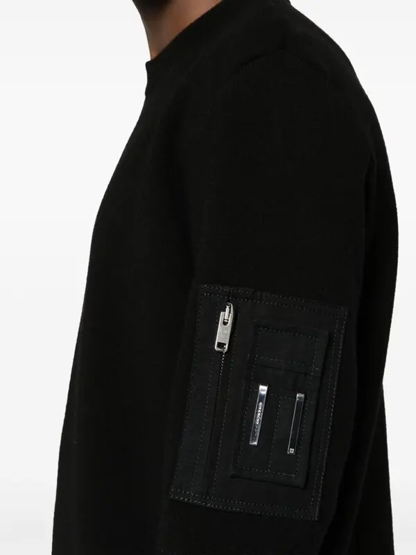 Givenchy Pocket-appliqué Wool Jumper