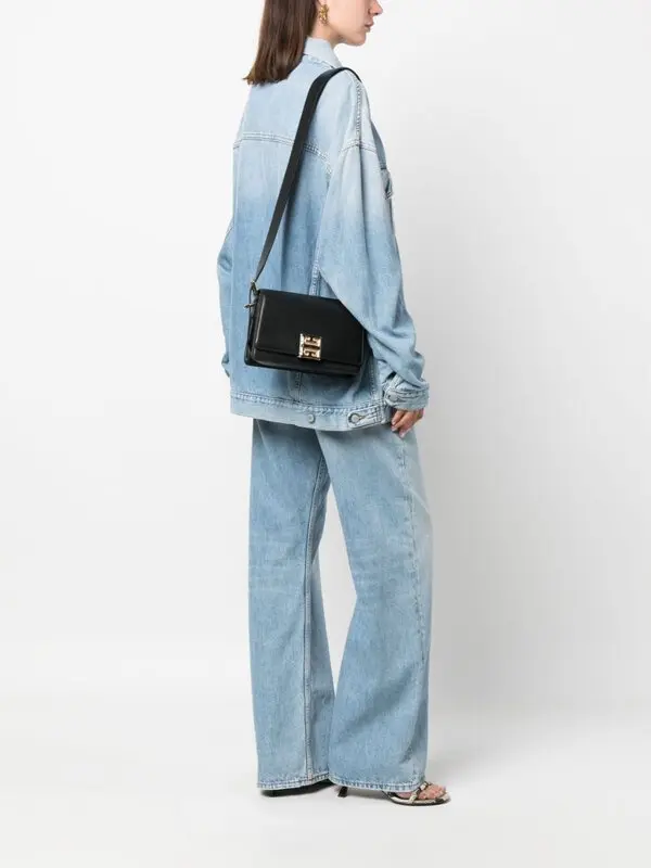 Givenchy 4g Leather Crossbody Bag - Black