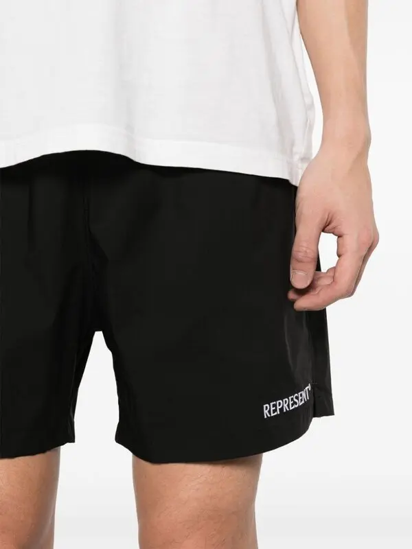 REPRESENT Embroidered-logo Track Shorts