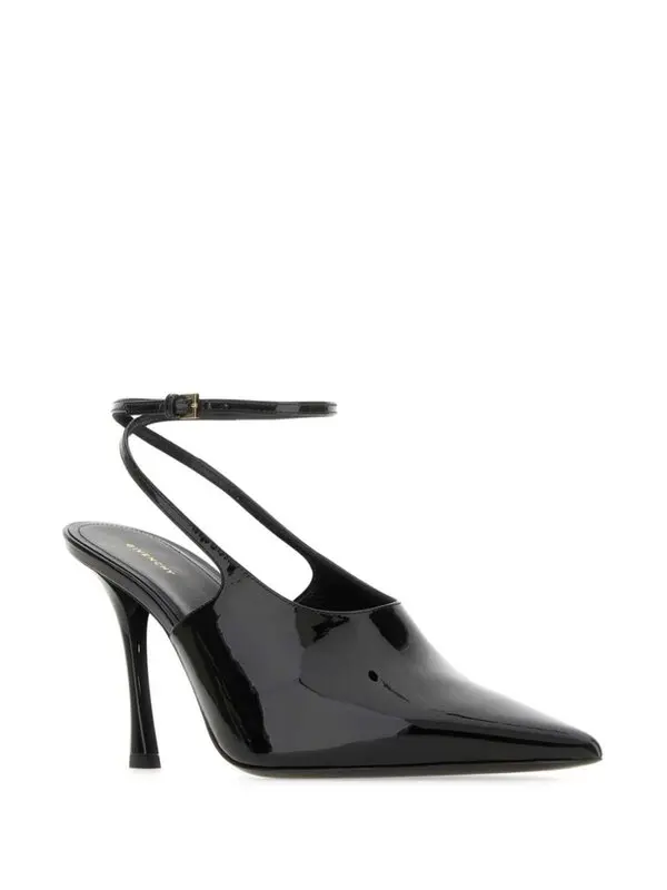 Givenchy 95mm Patent Leather Slingback Pumps