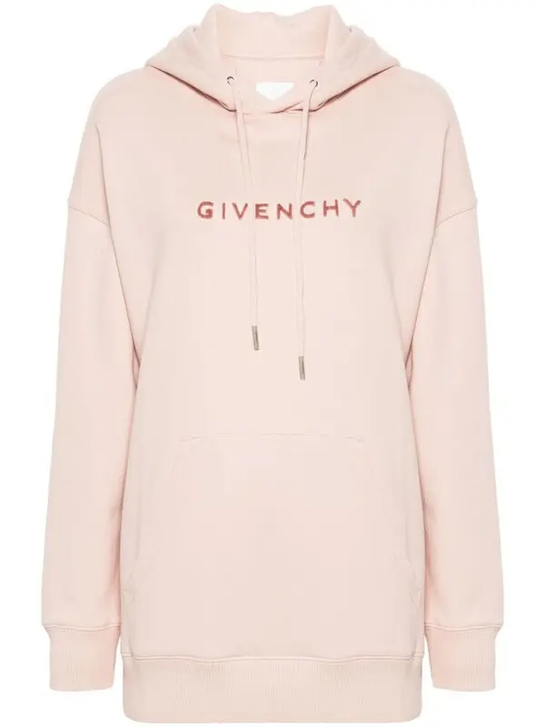 Givenchy 4g-motif Cotton Hoodie - Pink