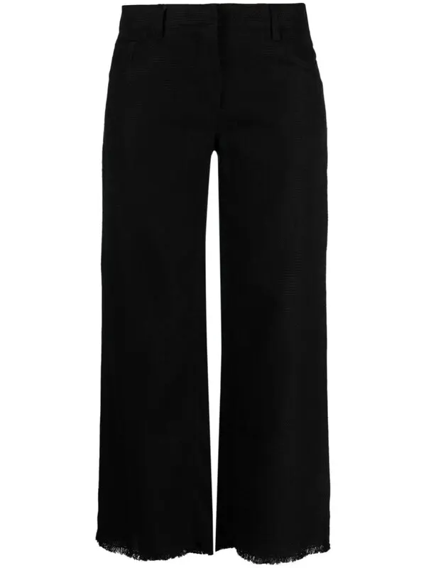 Max Mara Cropped Linen-blend Trousers