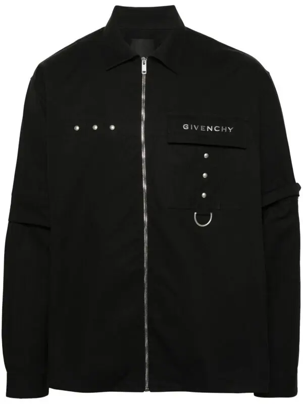 Givenchy Zip-up Cotton Shirt