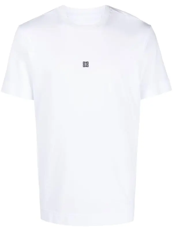 Givenchy Logo-embroidered Cotton T-shirt - White