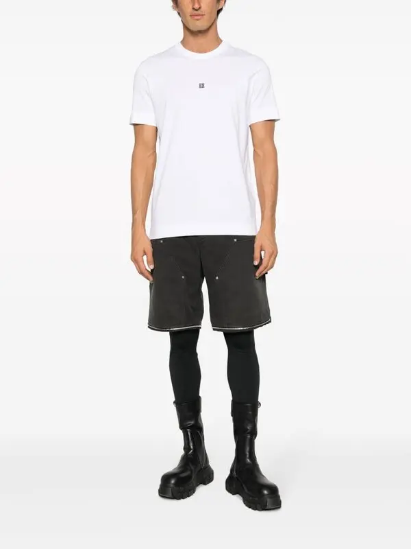 Givenchy Logo-embroidered Cotton T-shirt - White