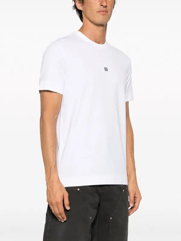 Givenchy Logo-embroidered Cotton T-shirt - White