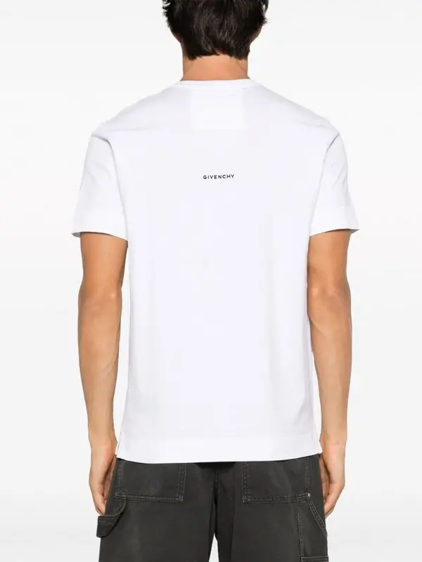 Givenchy Logo-embroidered Cotton T-shirt - White