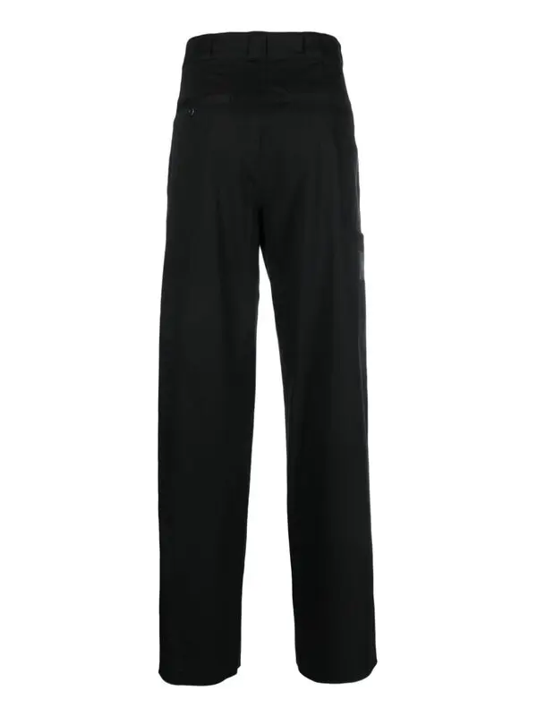Givenchy Cotton Trousers With Logo Patch