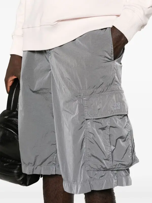 Givenchy 4g-embroidered Cargo Shorts