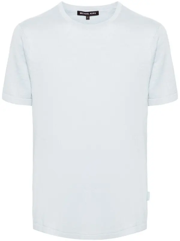Michael Kors Round-neck Ribbed-knit T-shirt