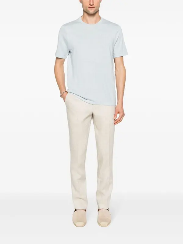 Michael Kors Round-neck Ribbed-knit T-shirt