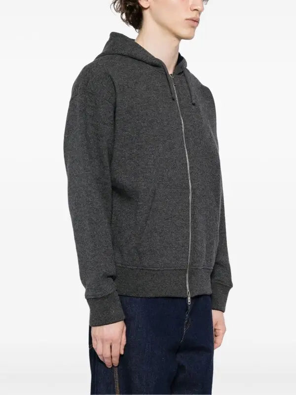 Givenchy Embroidered Logo Zip-up Hoodie