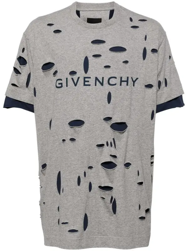 Givenchy Distressed Layered T-shirt