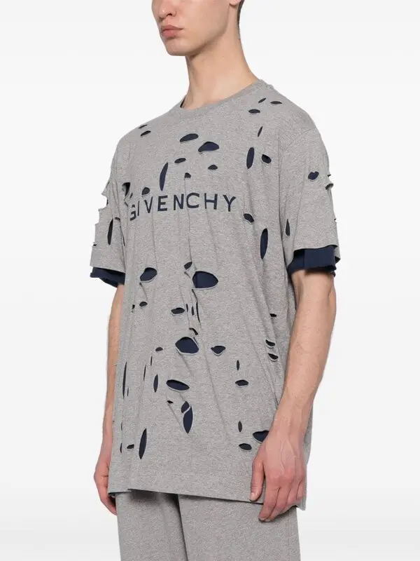 Givenchy Distressed Layered T-shirt