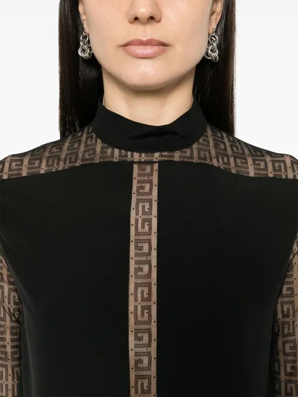 Givenchy 4g-pattern Silk Blouse