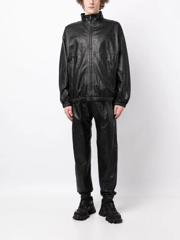Givenchy Embossed 4g Leather Jacket