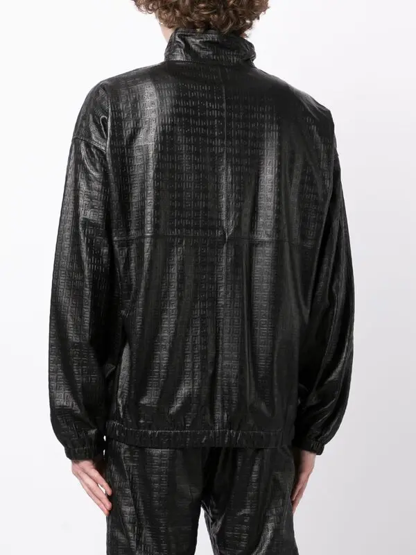 Givenchy Embossed 4g Leather Jacket