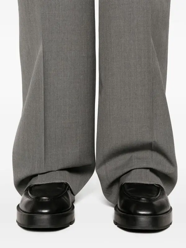 Givenchy Wide-leg Wool Trousers - Grey