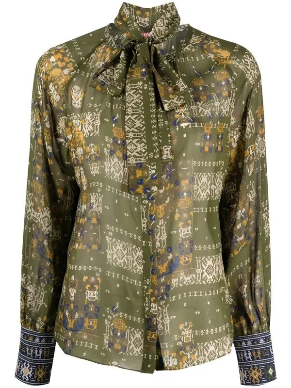 Max Mara Abstract-print Shirt
