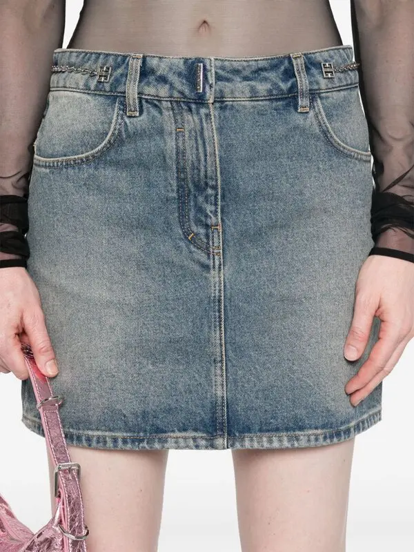 Givenchy 4g-chain Mini Skirt