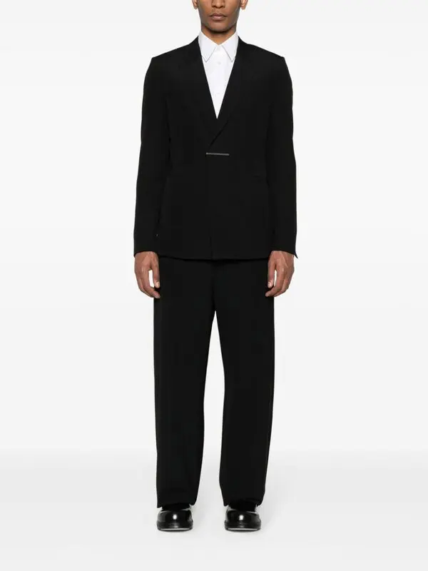 Givenchy Logo-plaque Wool Blazer