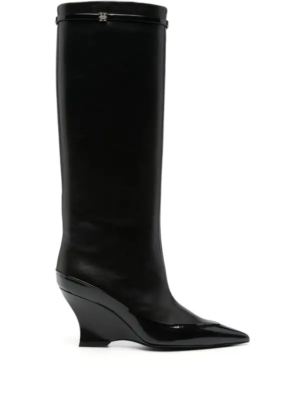 Givenchy Raven 80mm Leather Boots - Black
