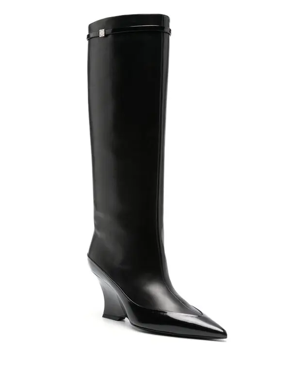 Givenchy Raven 80mm Leather Boots - Black