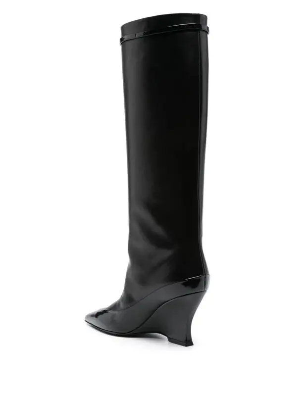 Givenchy Raven 80mm Leather Boots - Black