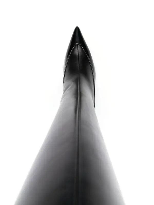 Givenchy Raven 80mm Leather Boots - Black