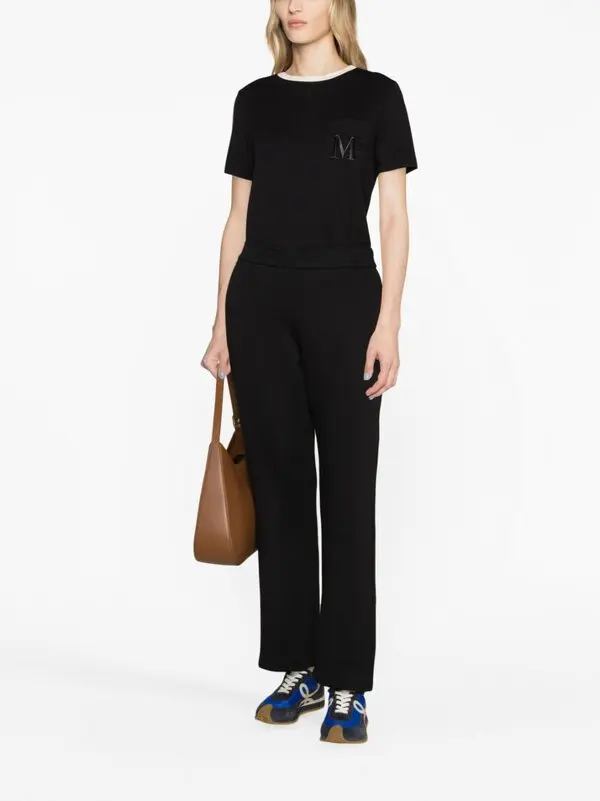 Max Mara Tapered Cotton-jersey Trousers