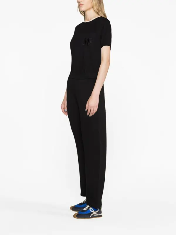 Max Mara Tapered Cotton-jersey Trousers