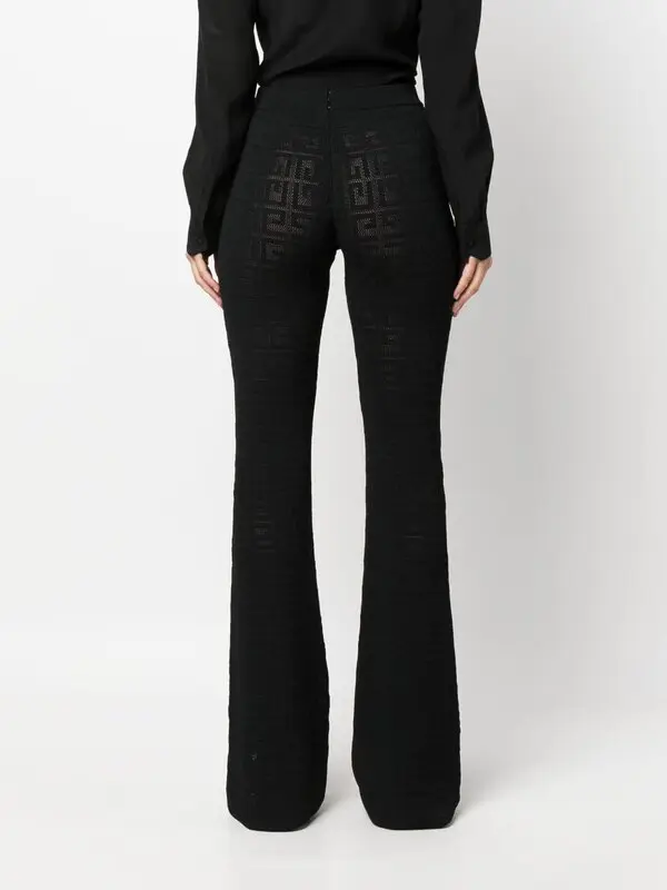 Givenchy 4g Jacquard Flared Trousers