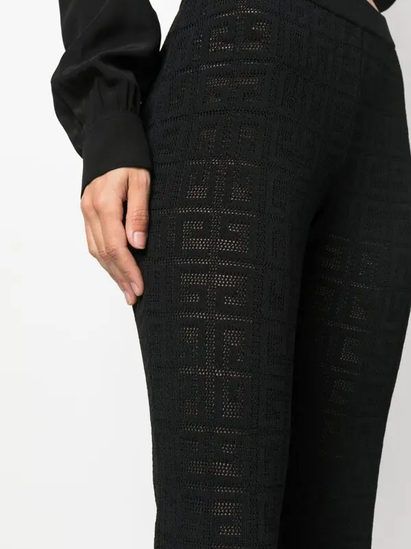 Givenchy 4g Jacquard Flared Trousers