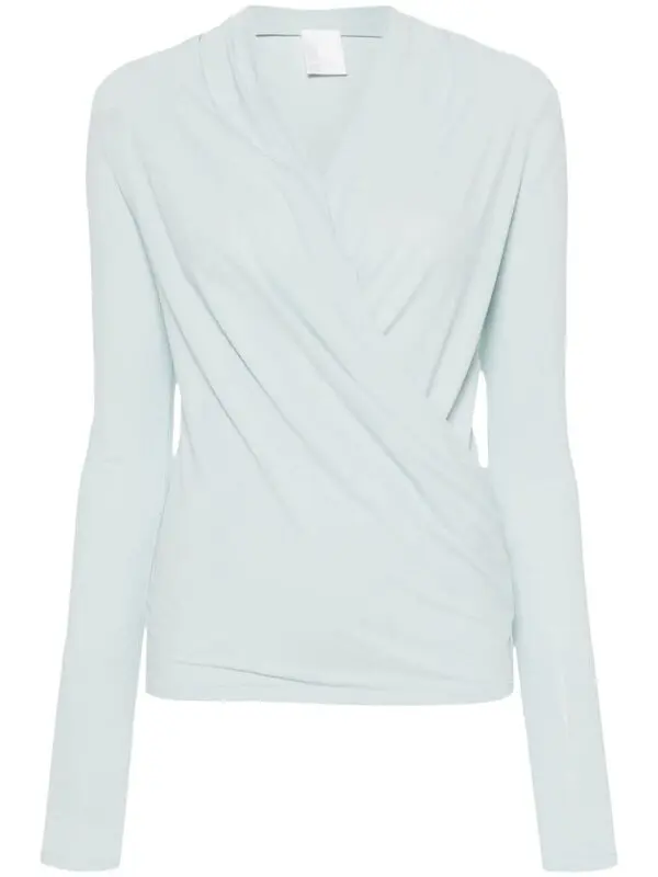 Givenchy V-neck Draped Blouse
