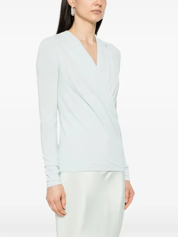 Givenchy V-neck Draped Blouse