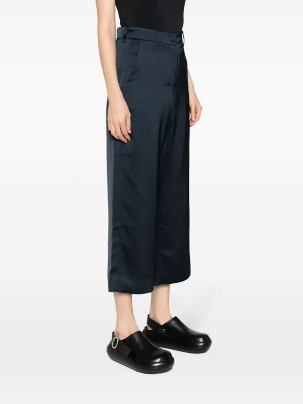 Max Mara Monza Satin Cropped Trousers