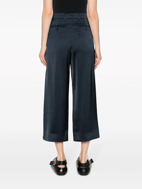 Max Mara Monza Satin Cropped Trousers
